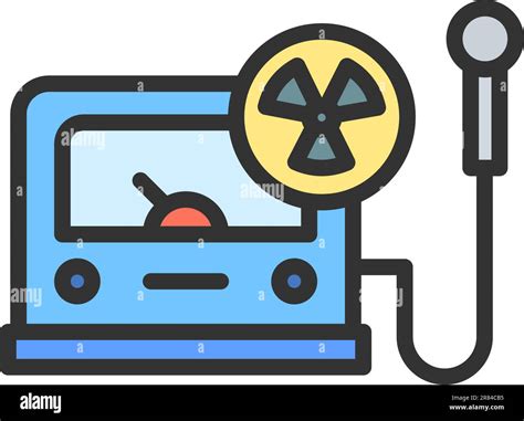 radiation detector icon vector image stock vector image and art alamy