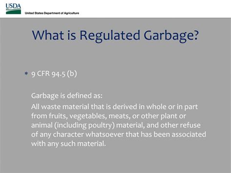 Ppt Overview Of Regulated Garbage Powerpoint Presentation Free
