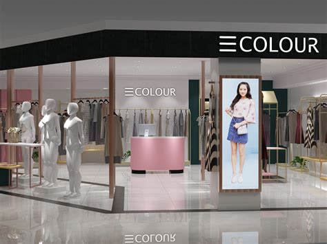 女装服装店设计三上创意设计 站酷zcool