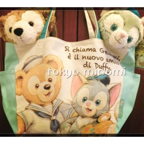 日本 東京 迪士尼 Duffy達菲 Gelatoni畫家貓 托特包 肩背包 正版 現貨 書籍、休閒與玩具 收藏、紀念品 J Pop在旋轉拍賣