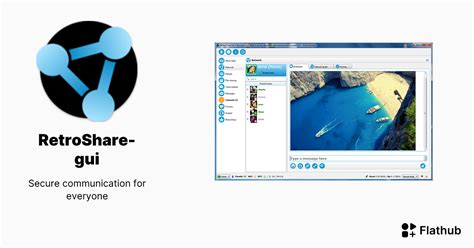 Asebded N Retroshare Gui ɣef Linux Flathub