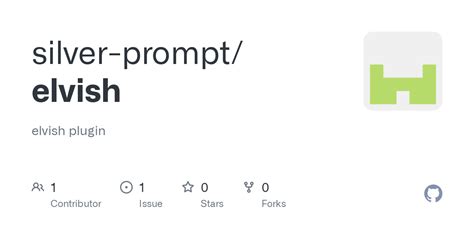 Github Silver Promptelvish Elvish Plugin