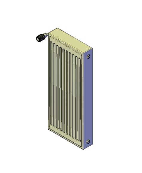 3d Autocad Model Of A Vertical Radiator Cadblocksfree Thousands Of