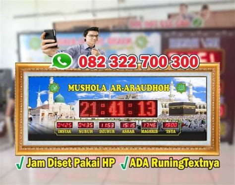 Promo Jam Masjid Digital Jam Sholat Masjid Jadwal Dinding Masjid