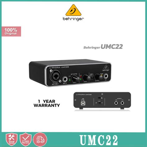 Behringer U Phoria UM UMC USB Audio Interface Pre Amplifier Sound Card With V Mic Phantom