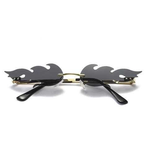 Rimless Sunglasses Personality Interesting Color F Grandado