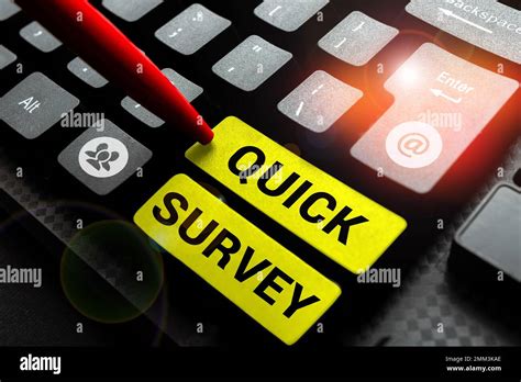 Writing Displaying Text Quick Survey Concept Meaning Conduct Fast Check On Condition Value