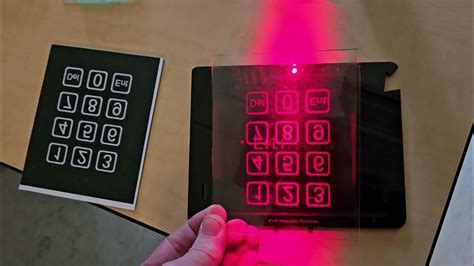 Holographic Keypad With Floating Numbers Laser Illumination Youtube