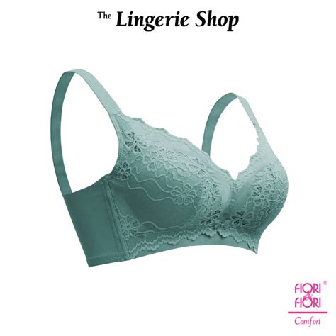 Fiori And Fiori Jocelyn Non Wired Push Up Floral Lace Bra B Cup 10 11133