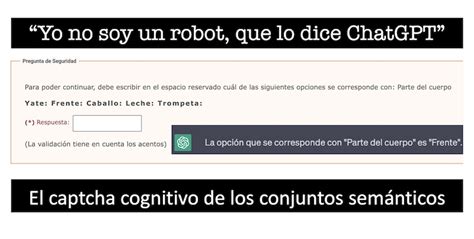 Yo No Soy Un Robot Que Lo Dice ChatGPT El Captcha Cognitivo De Los