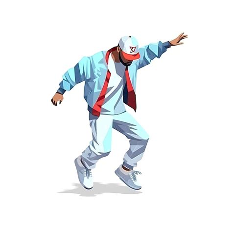 Premium Photo Isometric Vector Hip Hop Dancer On White Background