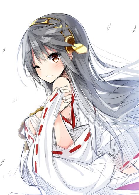 榛名艦これ 「榛名ちゃんらくがきしたけど僕には榛名ちゃんの魅力を1も表すことができなかった榛」kakao 単行本発売中のイラスト