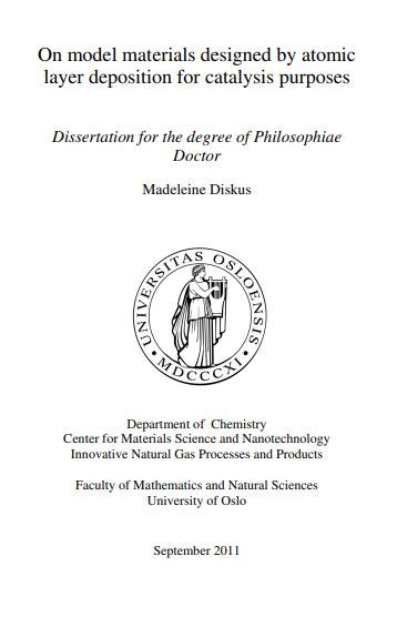 On Model Materials Designed By Atomic Layer Deposition For Catalysis