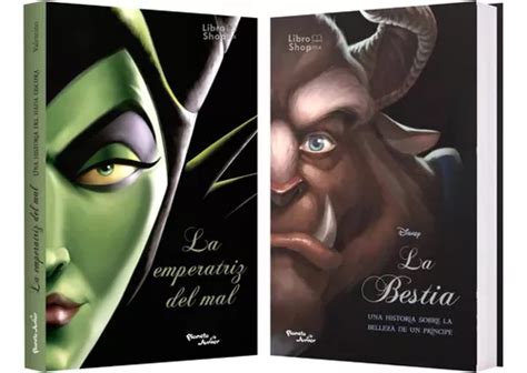 2 Libros Villanos Disney Maléfica La Bestia Meses sin interés