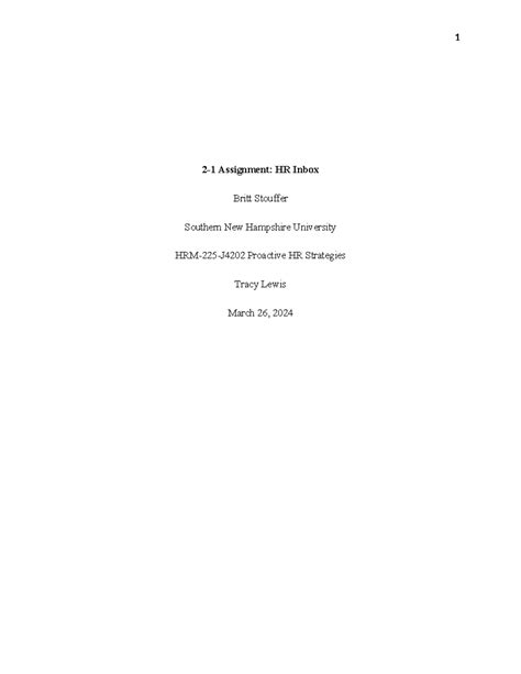 2 1 Assignment Hr Inbox 2 1 Assignment Hr Inbox Britt Stouffer Southern New Hampshire