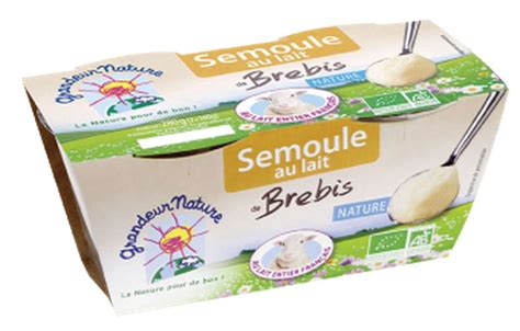 Semoule Au Lait De Brebis Nature BIO Grandeur Nature X G La Belle Vie Courses En