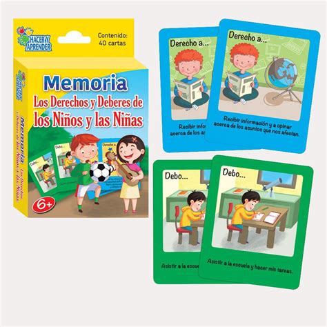 Memoria los derechos de los niños y las niñas Polillita Material
