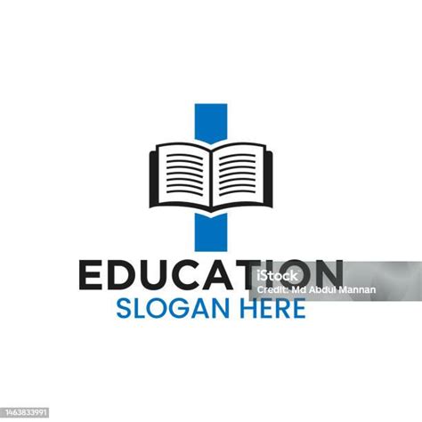Concept De Logo De Léducation Lettre I Avec Modèle Dicône De Livre
