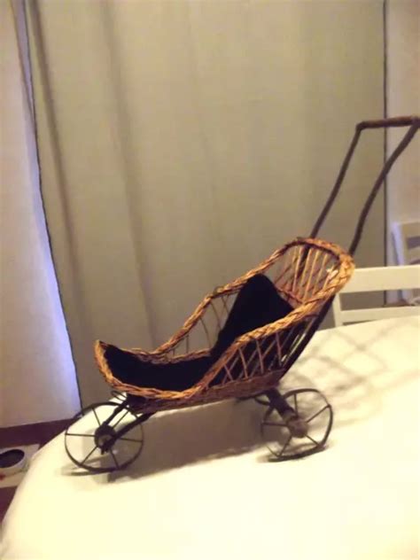 POUPEE ANCIENNE JOUET ANCIEN Poussette Vers 1850 EUR 85 00 PicClick DE
