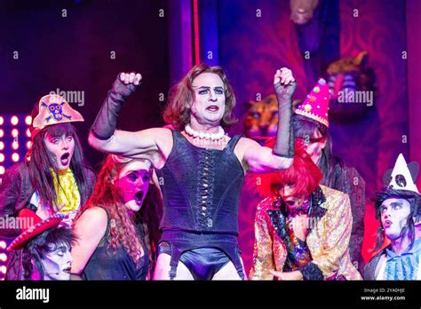 Jason Donovan Stars As Frank N Furter On Stage During At The Rocky