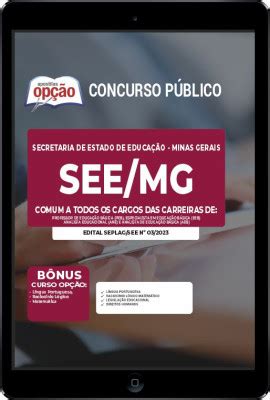 Apostila SEE MG em PDF Comum a Todos os Cargos de Nível Superior