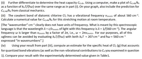Solved In Class We Calculated The Partition Function For A Chegg