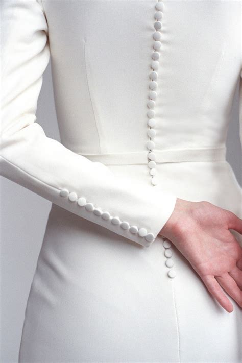 Long Sleeve Classic Minimalist Wedding Dress Modest Covered Etsy