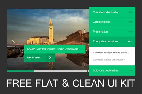 Free Flat UI Kit Dealjumbo