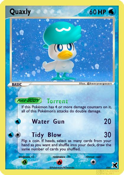 Quaxly Water Type By Xtuart On Deviantart