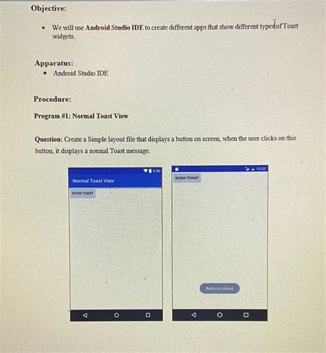 Solved Objective We Will Use Android Studio Ide To Create Chegg