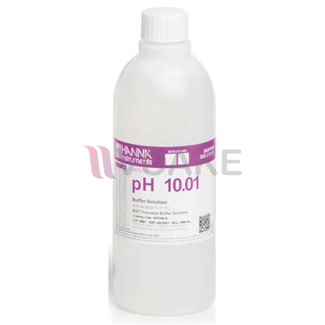 HANNA HI7010L/C น้ำยาสอบเทียบพร้อม Certificate 10.01 pH Buffer (500mL)