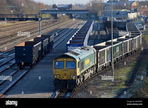 Freightliner Class 66 Diesel Loco Leaving Small Heath Depot Birmingham