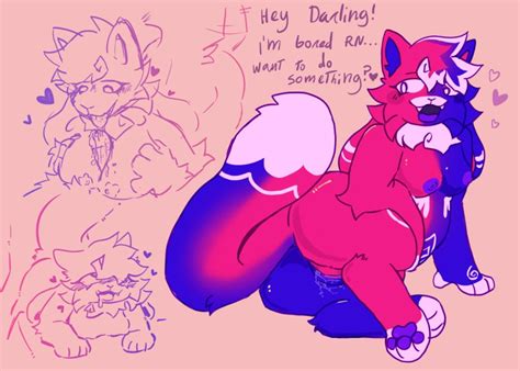 Rule 34 Anthro Bink Mugc4kes Blue Body Bodily Fluids Breasts Canid