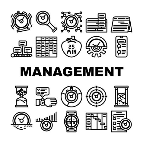 Premium Vector Time Management And Planning Icons Set Vector Timeline And Check List For Time