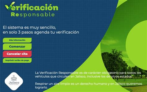 Verificación Jalisco Agenda Una Cita Aquí