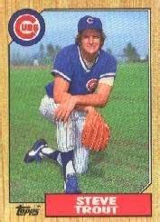 1987 Topps Baseball Card 750 Steve Trout Collectibles