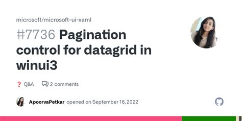 Pagination Control For Datagrid In Winui Microsoft Microsoft Ui Xaml Discussion Github