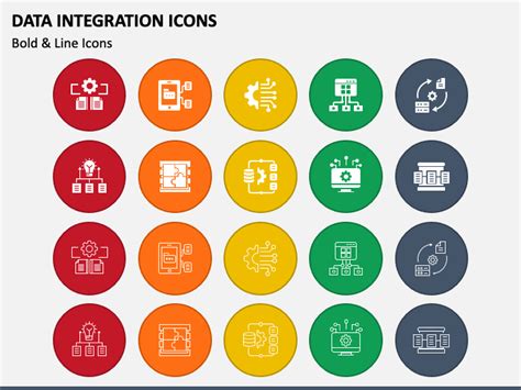 Data Integration Icons For PowerPoint And Google Slides PPT Slides