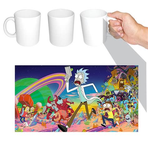 Чашка біла рік і морті Z0728 — ціна 300 грн у каталозі Чашки Купити товари для дому та побуту