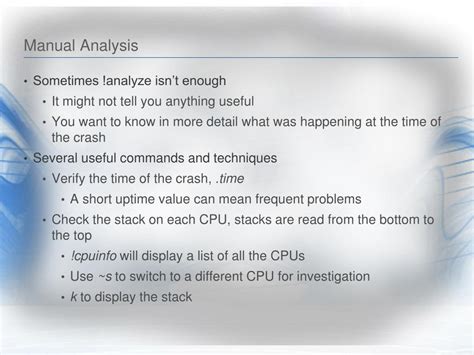 Ppt Windows Crash Dump Analysis Powerpoint Presentation Free