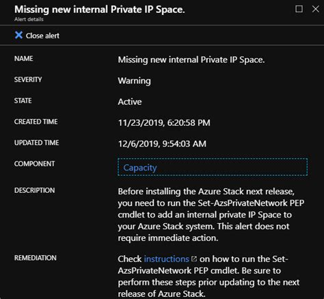 Azure Stack Hub 1910 New Private Ip Address Range Requirement — Crying