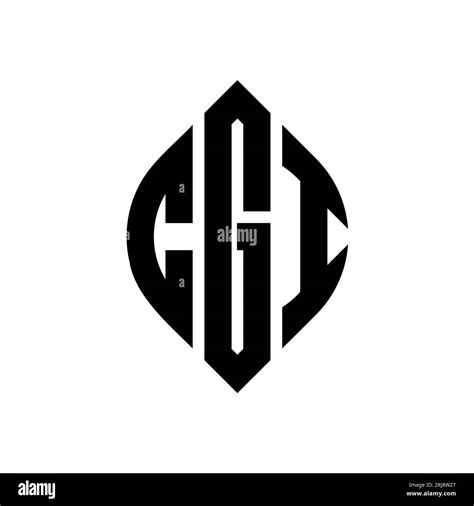 Cgi Circle Letter Logo Design With Circle And Ellipse Shape Cgi