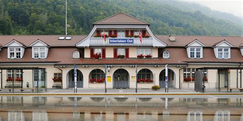 Interlaken Ost Railway Station Jungfrau Ch