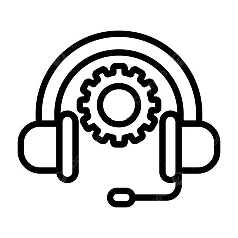 Icono De L Nea De Asistencia Vector Png Dibujos Icono De Asistencia