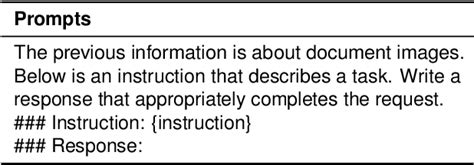 Table 1 From Layoutllm Large Language Model Instruction Tuning For