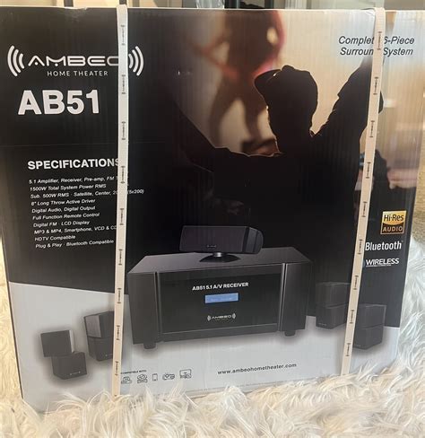 Ambeo Ab51 Home Theater Surround Sound Speakers Never Opened Factory Packaging Ebay