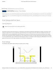 Binding Vs Non Binding Price Ceilings Because A Price Ceiling Is A Maximum Price Course Hero