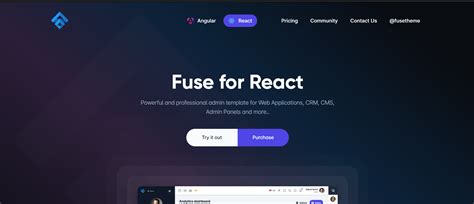 Fuse Angular And React Themes Perfect Wp Themes