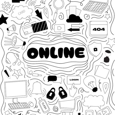 El Doodle Vector Premium