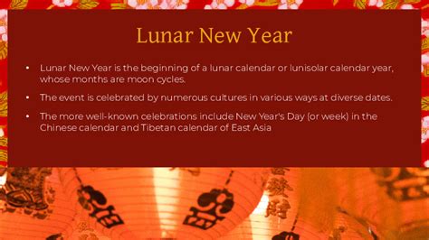 Presentation Template Celebrating Lunar New Year Festival